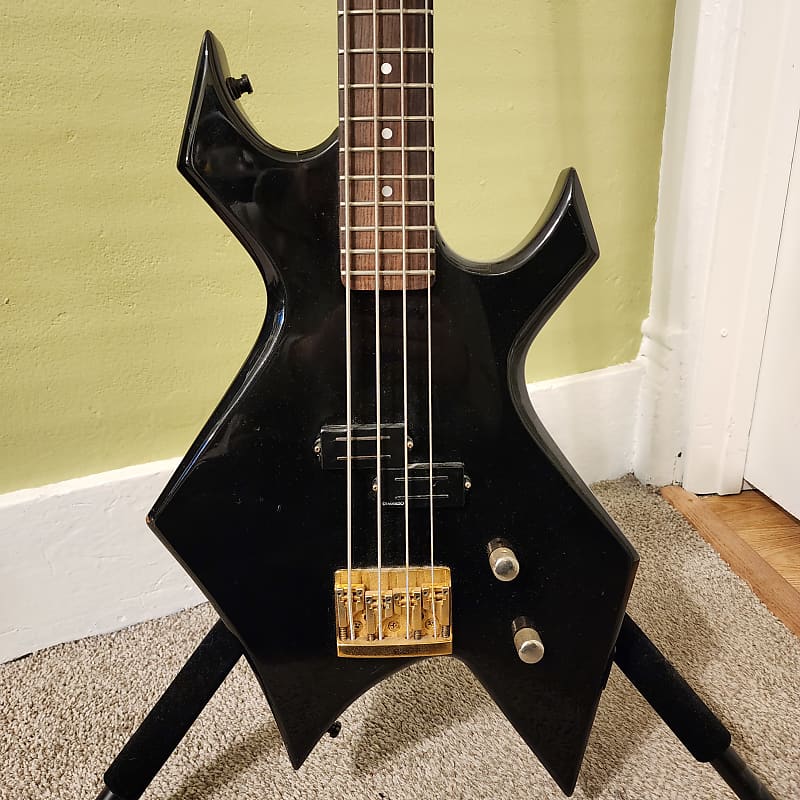 B.C. Rich NJ Series Warlock Bass 1988 - Black | Reverb