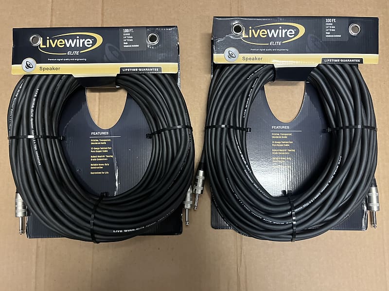 Livewire Elite ES100QQ 100ft Speaker Cable | Reverb