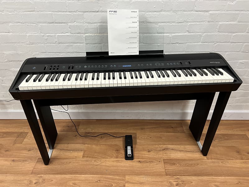 Second Hand Roland FP90X Portable Piano in Black With | Reverb