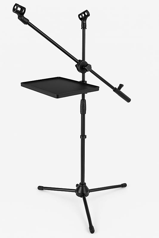 Rockville GIGSTAND DUAL Microphone Stand with (2) Mic | Reverb