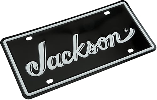 Jackson Logo Metal License Plate | Reverb