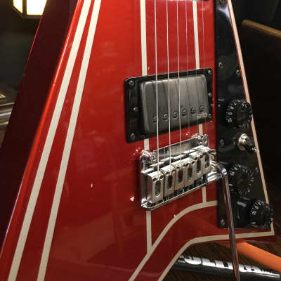 80s Hondo Formula 1 H770CAR/S Flying V - Metallic Red Randy | Reverb