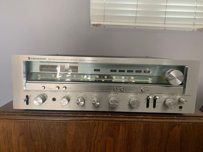 Kenwood KR-8010 AM/FM Stereo Receiver Stereo Tuner Amplifier | Reverb