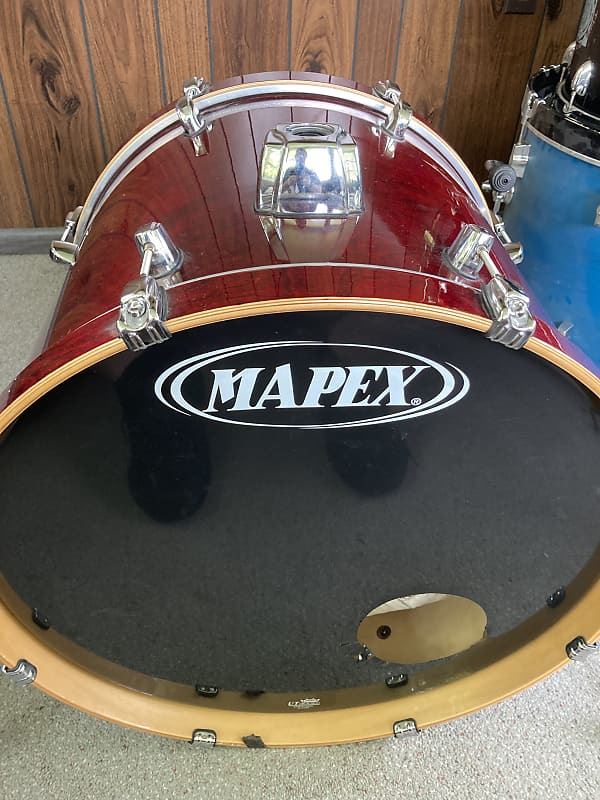 Mapex Meridian Cherry Red Stain 16x22 Bass Drum | Reverb