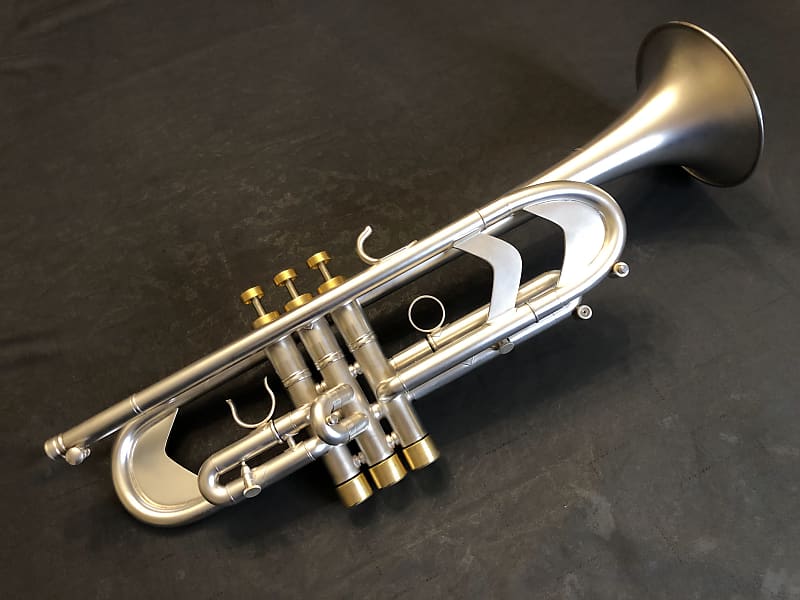 Getzen 3003 Genesis Trumpet - Bead Blasted Silver, | Reverb