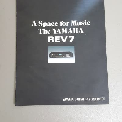 Yamaha REV7 REV 7 Vintage Digital Reverb - Original Brochure | Reverb
