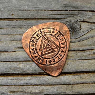 copper guitar pick - playable with trifecta | Reverb