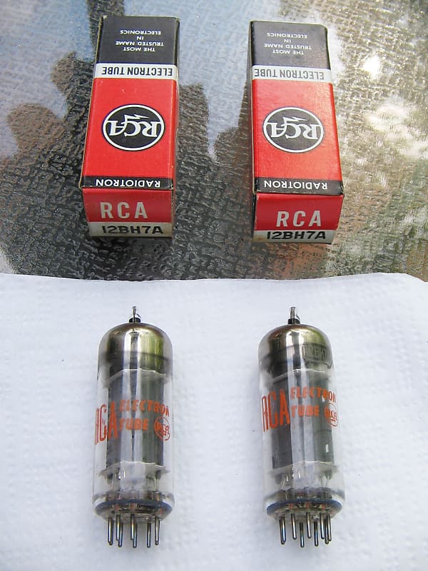 Matched Pair RCA 12BH7A Vintage Vacuum Tubes NOS / NIB | Reverb