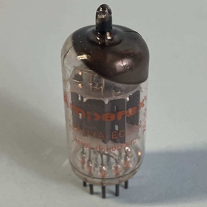 1976 Amperex 12AU7A ECC82 Vintage Made In Holland Orange | Reverb