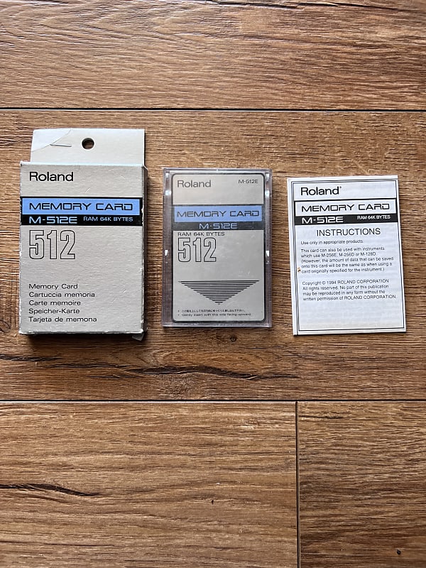 Roland M-512E Ram Memory Card 64K Bytes | Reverb