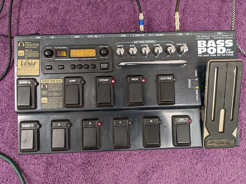Line 6 POD xt Live Multi-Effect and Amp Modeler 2000s - Black | Reverb