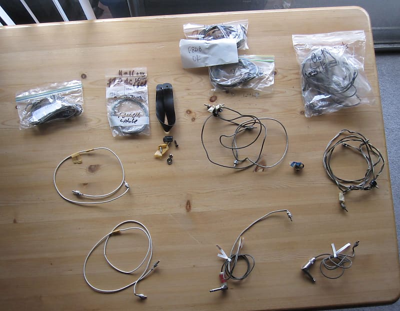 giant lot of vintage Fender reverb cables blackface Princeton | Reverb