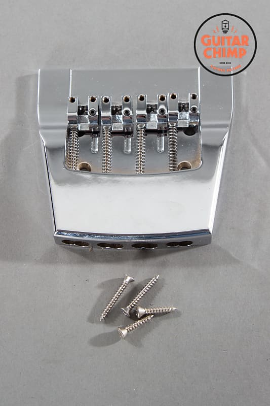 Hipshot Rickenbacker Replacement Bridge - Aluminum/Chrome for | Reverb