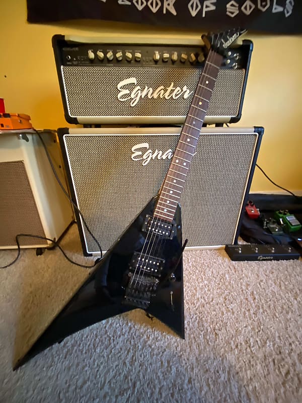 Jackson Rhoads 3x professional ~1992-1994 black | Reverb