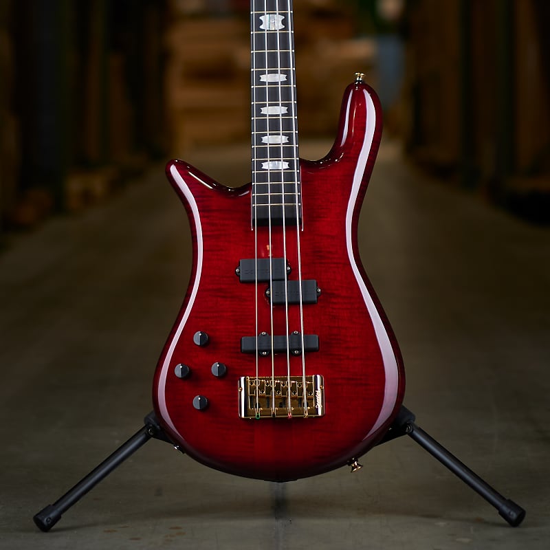 Spector Euro4 LT - Red Fade Gloss - Left-Handed | Reverb