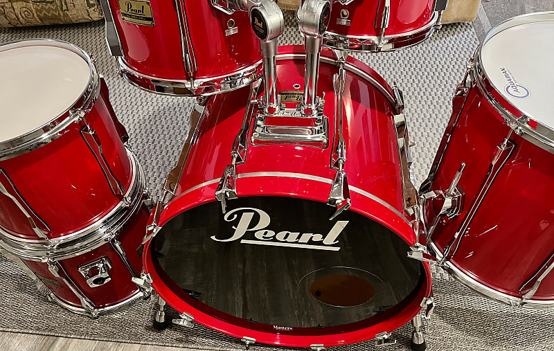 Pearl BLX Prestige Studio Professional Series 1980's - Red | Reverb