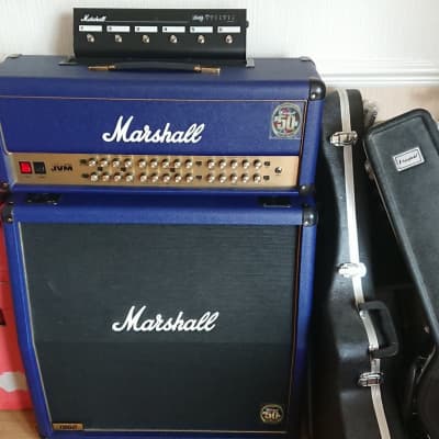 Marshall JVM410HJS Satriani With 4x12 - Royal Blue - Limited | Reverb