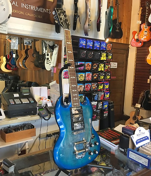 Gibson SG Deluxe 2011 Blue Burst | Reverb