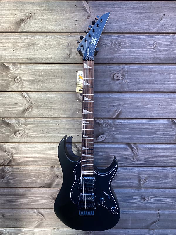 Vintage VMX Series - Raider Electric Guitar - Satin Black | Reverb