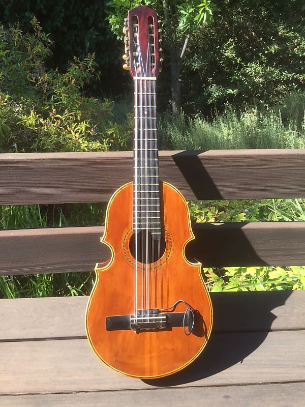 No Name Puerto Rican Cuatro, 10 Stringed Lute 1980s - Natural | Reverb