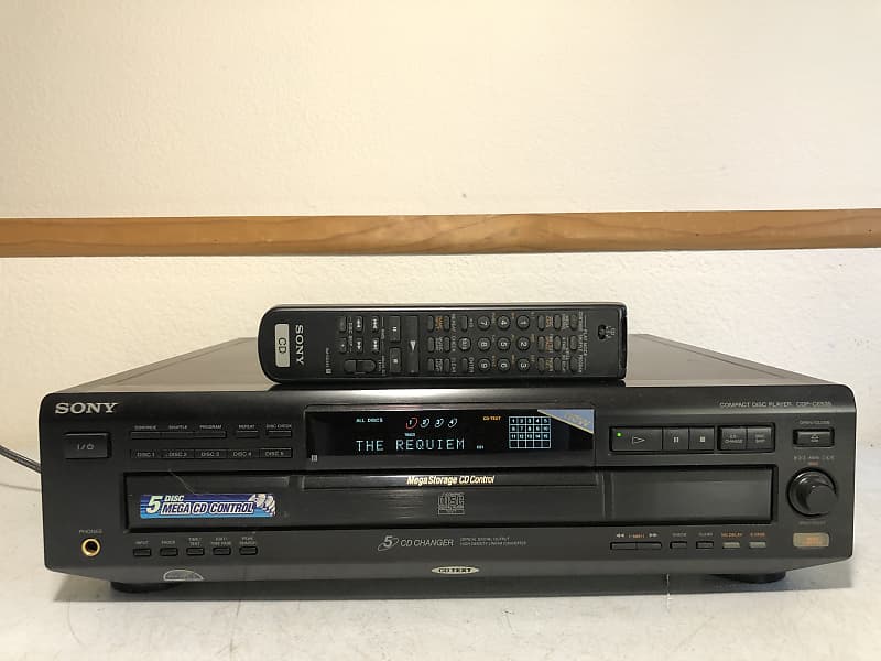 Sony CDP-CE535 CD Changer 5 Compact Disc Player HiFi Stereo | Reverb