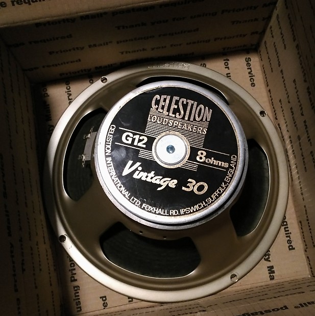 Celestion G12 Vintage 30 -- 8 ohm "Hemp Cone" speaker | Reverb