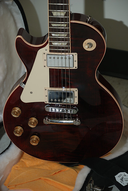 Gibson Les Paul Traditional Lefty 2011 Wine Red Flame | Reverb UK