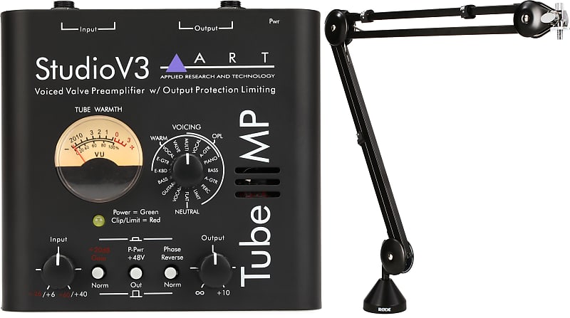 ART Tube MP Studio V3 Tube Microphone Preamp Bundle with Rode | Reverb