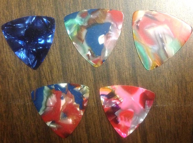 5 x Vintage Celluloid #346 Guitar Picks | Reverb