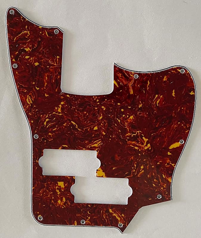 Unknown Fits Squier SHORT SCALE Jaguar Bass Pickguard 4 Ply | Reverb