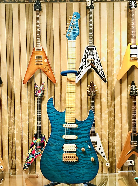 Atlas Luxurious HSS Quilted Blue/Teal | Reverb