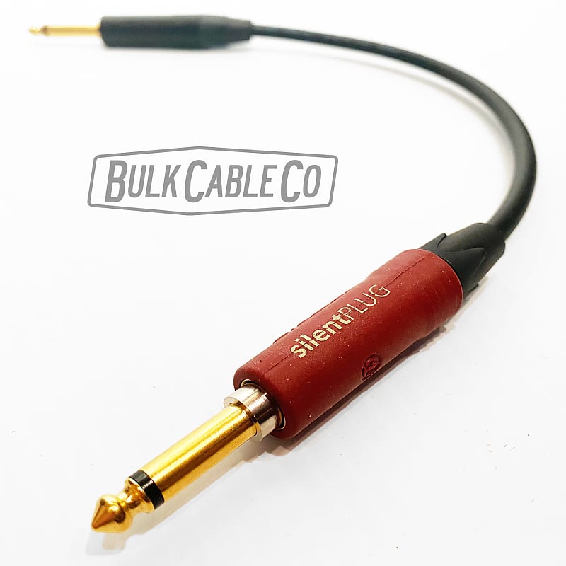 1 FT - Mogami 2524 "No Pop" Guitar Cable - Neutrik Silent | Reverb