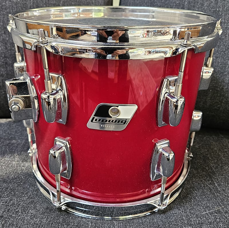 Vintage Ludwig 10x9 Rocker Rack Tom - Red | Reverb