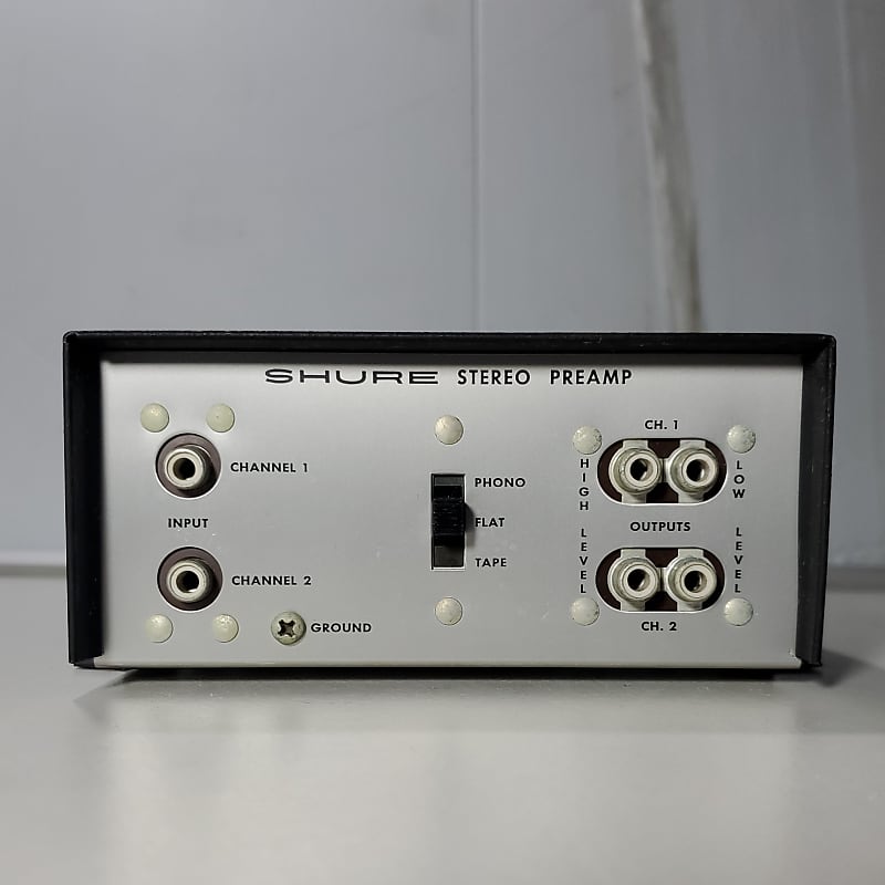 Vintage Shure Model M64A Stereo Preamp | Reverb