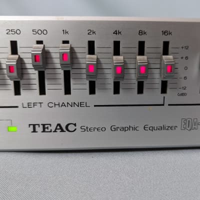 TEAC EQA-20 Graphic Equalizer w/ Rare Silver Face | Reverb