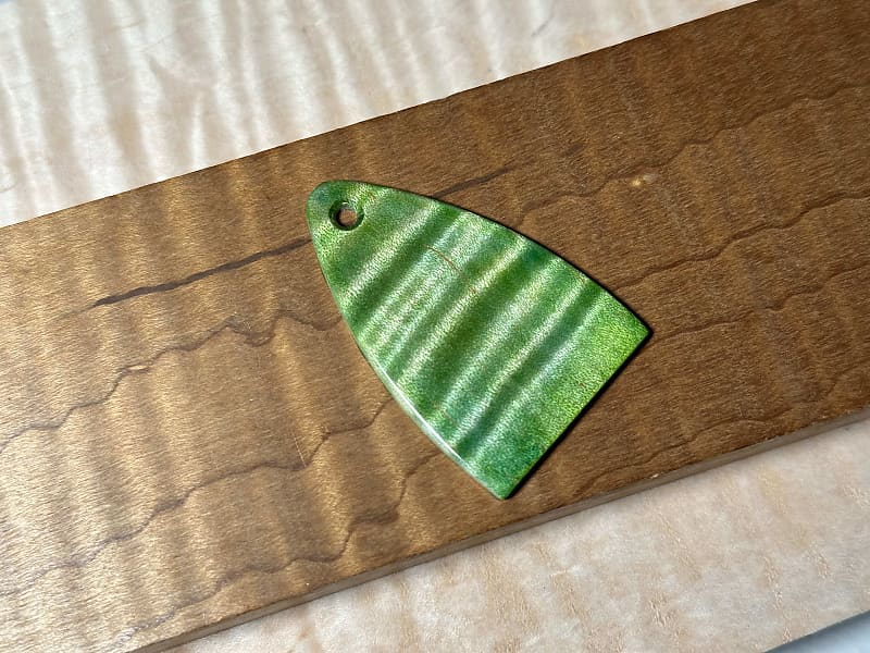 Green curly maple truss rod cover for PRS USA/SE Custom | Reverb