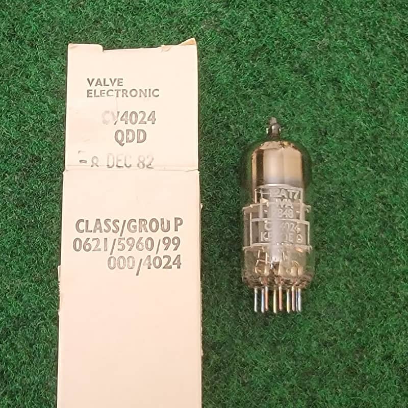 NOS TEST Mullard CV4024/12AT7/ECC81 Preamp Tube Grey Plate O | Reverb