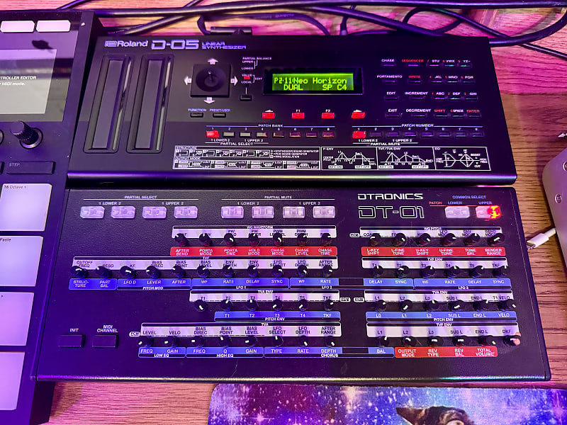 Roland D-05 and Dtronics DT-01 programmer | Reverb