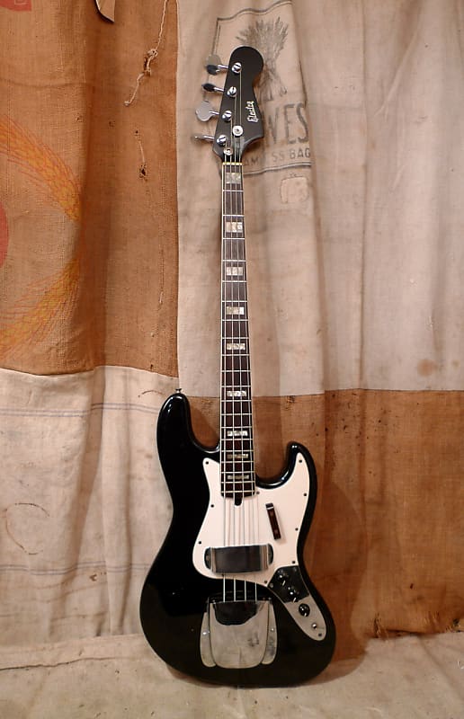 Electra Jazz Bass 1970's Black | Reverb
