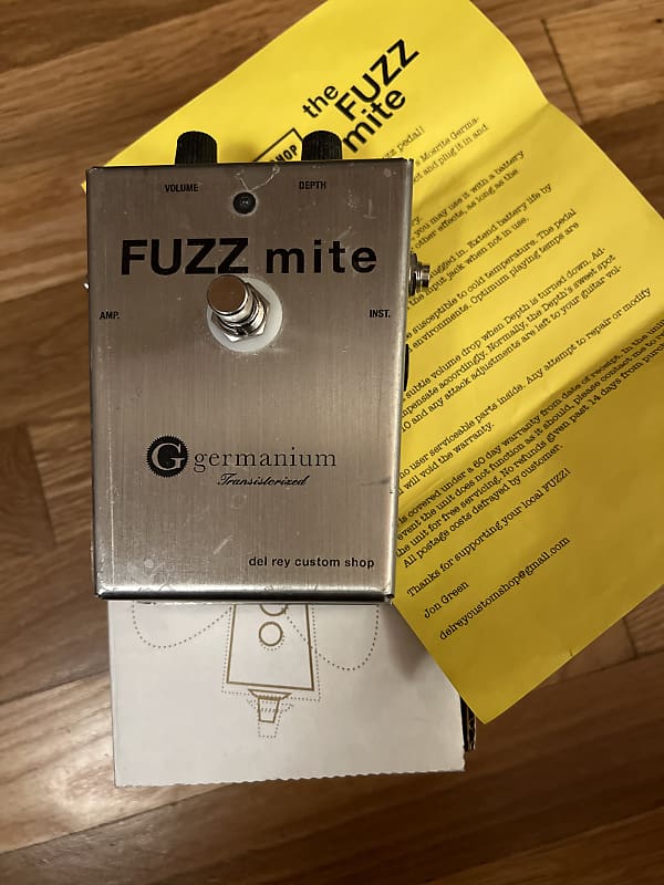 Del Rey Custom Shop FUZZ mite 2015 - Silver | Reverb