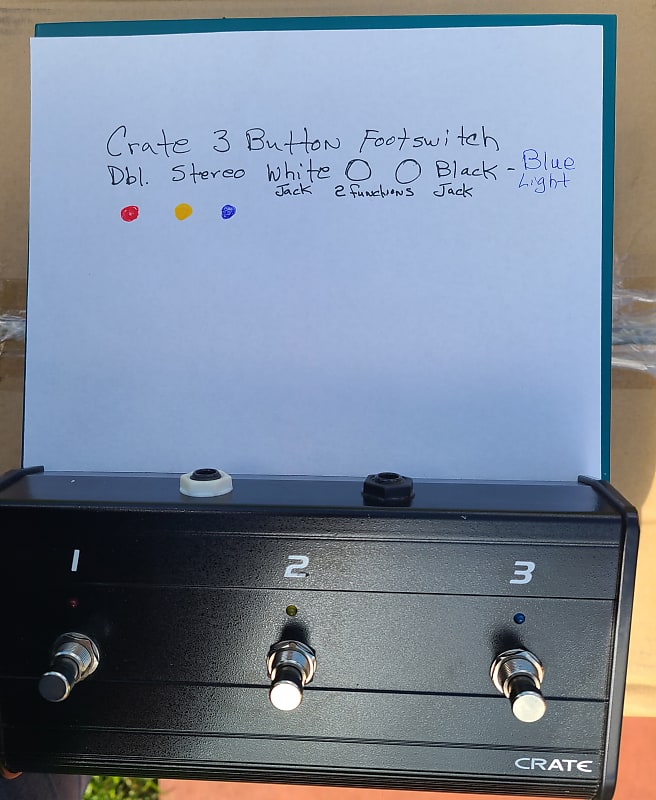 Crate 3 button footswitch | Reverb