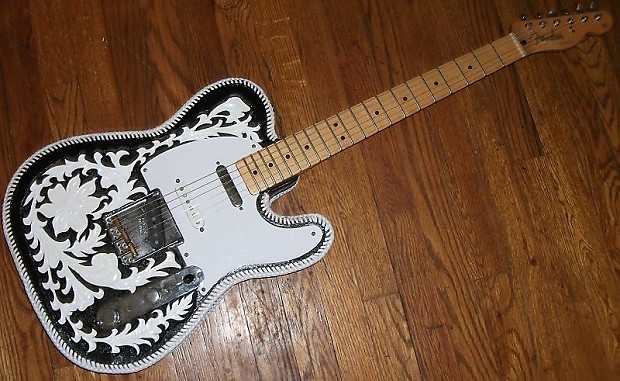 FENDER TELECASTER TELE w/CUSTOM HAND-TOOLED/LACED WAYLON | Reverb