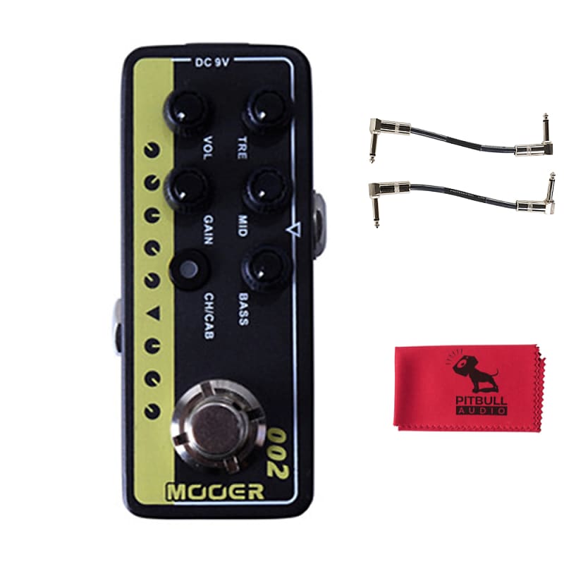 Mooer Micro Preamp 002 UK Gold Guitar Effects Pedal w/ Patch | Reverb