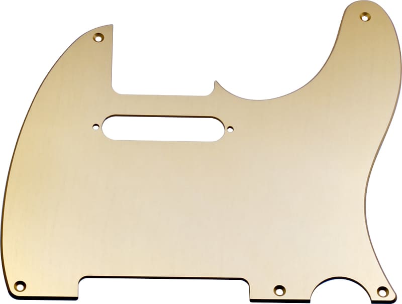 Telecaster Pickgard Aluminum Anodized Gold 5 Hole | Reverb