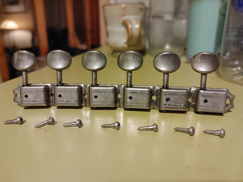 Fender Kluson Deluxe tuners, double line, Jazzmaster, Jaguar, | Reverb