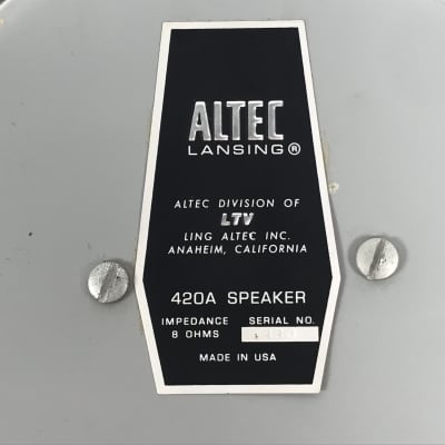 Altec 420a Vintage 15" Woofer | Reverb