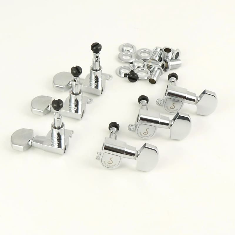 Schaller M6 Locking Tuner Set - Chrome | Reverb