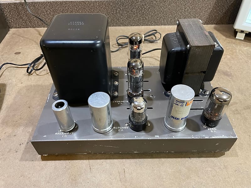 Vintage Eico HF-35 Ultra-Linear EL-34 Tube Amplifier w/ Cage | Reverb