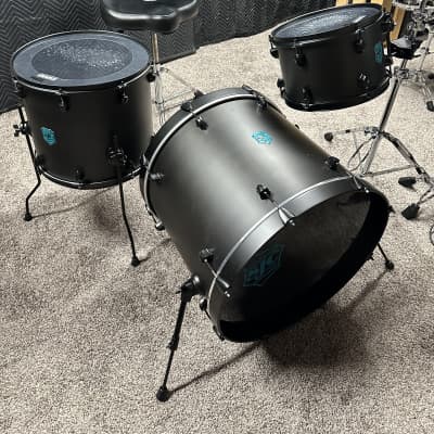 SJC Pathfinder 3-Piece Shell Pack - Midnight Black Satin | Reverb