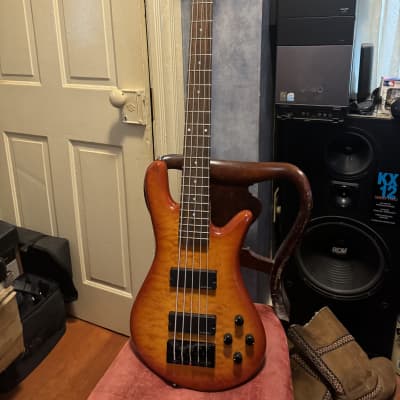 Spector 5 string bass guitar. Emg pickups - Honey | Reverb